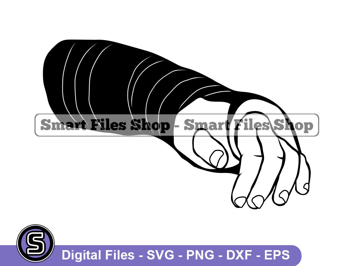 Broken Arm Svg, Cast on Arm Svg, Cast on Arm Dxf, Broken Arm Png ...