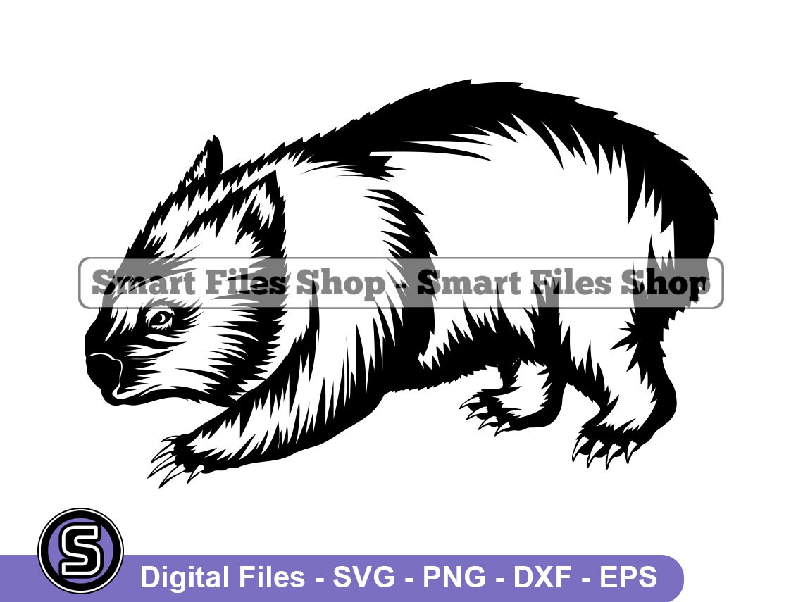 Wombat 2 SVG Wombat SVG Animals Svg Wombat Dxf Wombat - Etsy