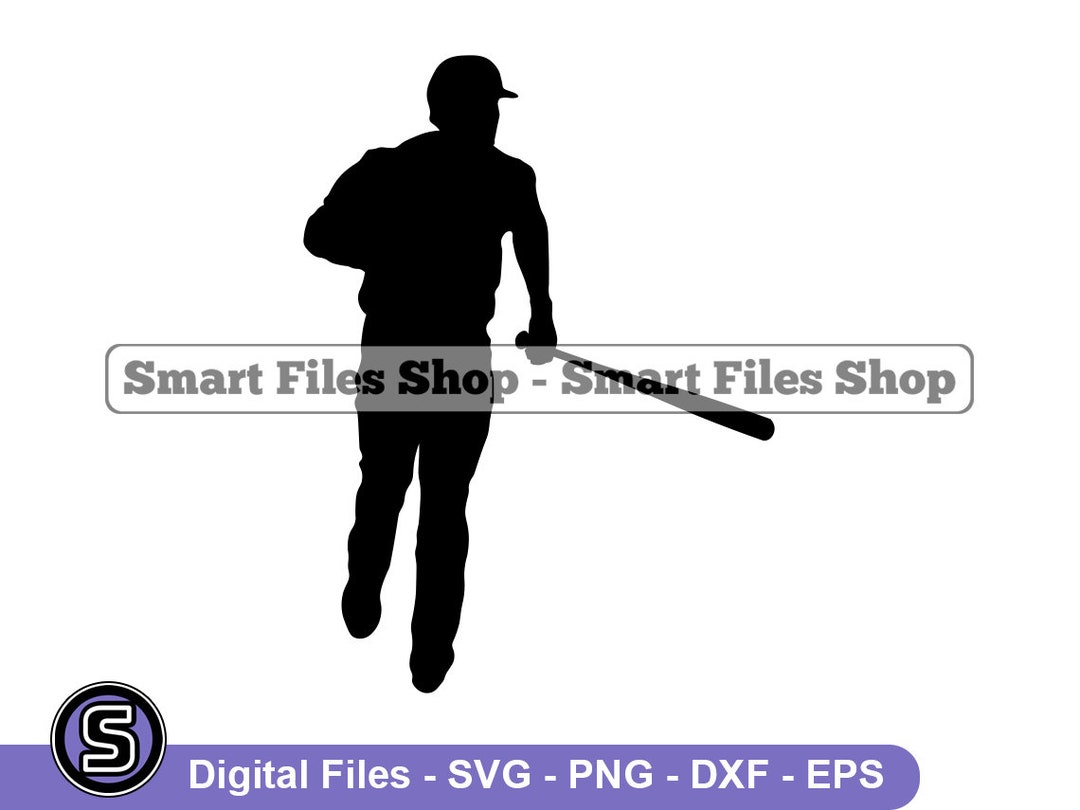 Baseball Player With Bat Svg, Baseball Logo Svg, Baseball Svg, Baseball ...