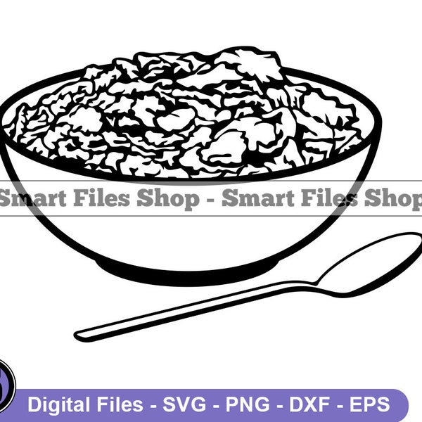 Cereal Svg - Etsy