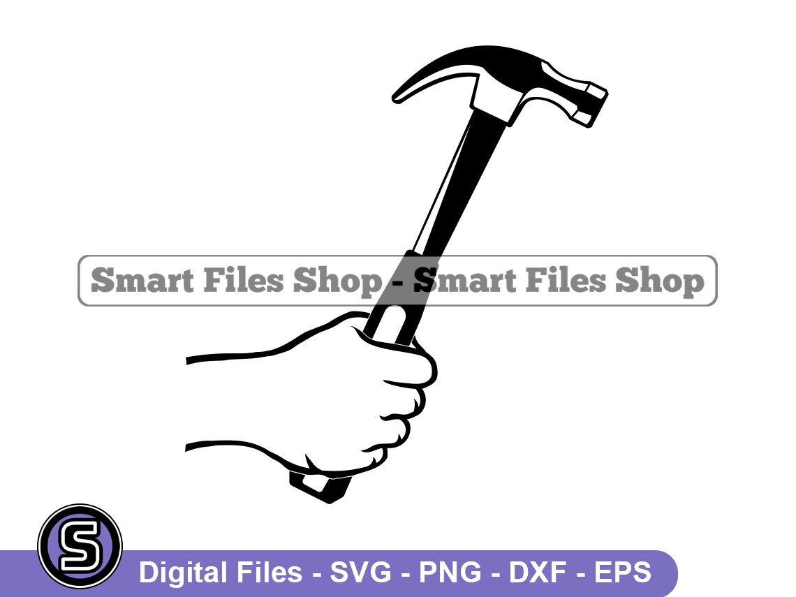 Hand Holding Hammer Svg Hammer Svg Repair Svg Handyman Svg | Etsy