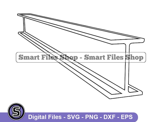 Steel Beam Outline SVG Construction Svg Building Svg - Etsy Italia