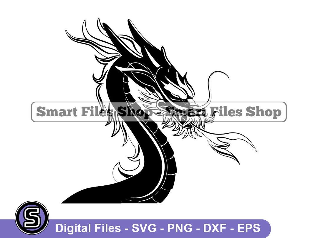Fire Breathing Dragon 6 Svg, Dragon Svg, Dragon Dxf, Dragon Png, Dragon ...