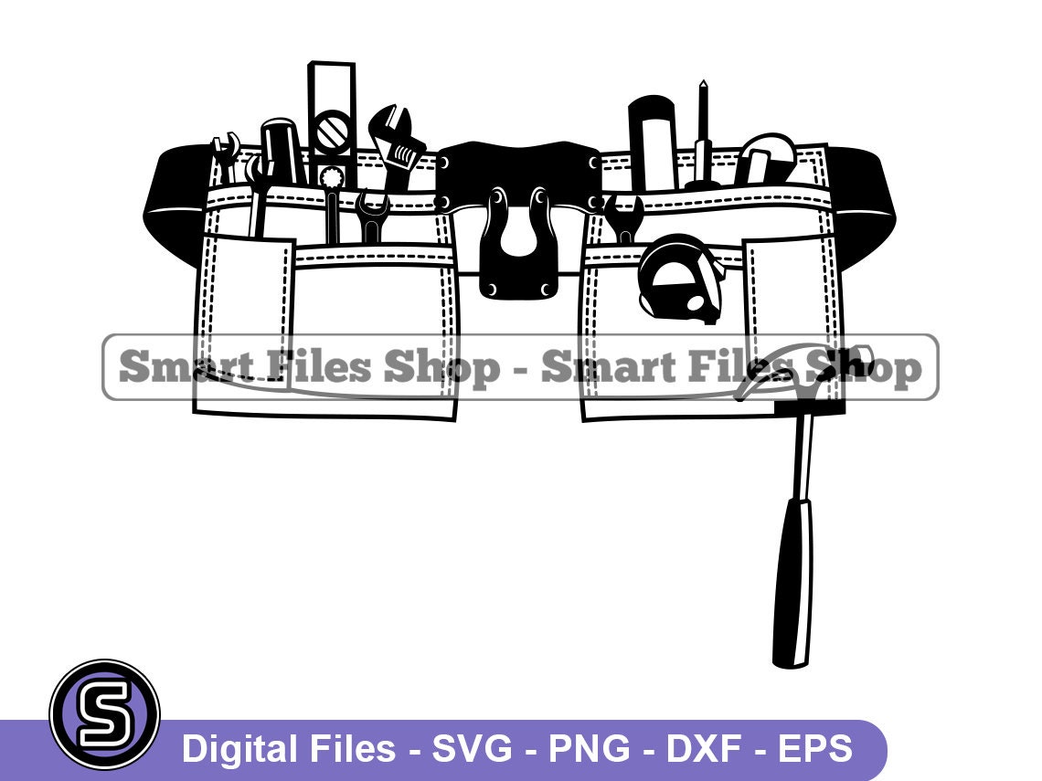 Construction Tool Belt Svg, Contractor Svg, Construction Svg, Builder ...