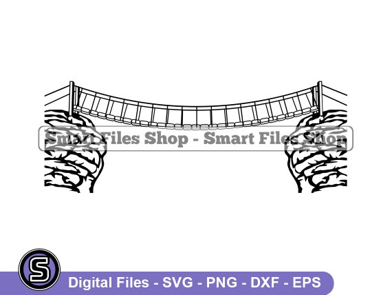 Rope Bridge Svg Bridge Svg Rope Bridge Dxf Rope Bridge Png | Etsy