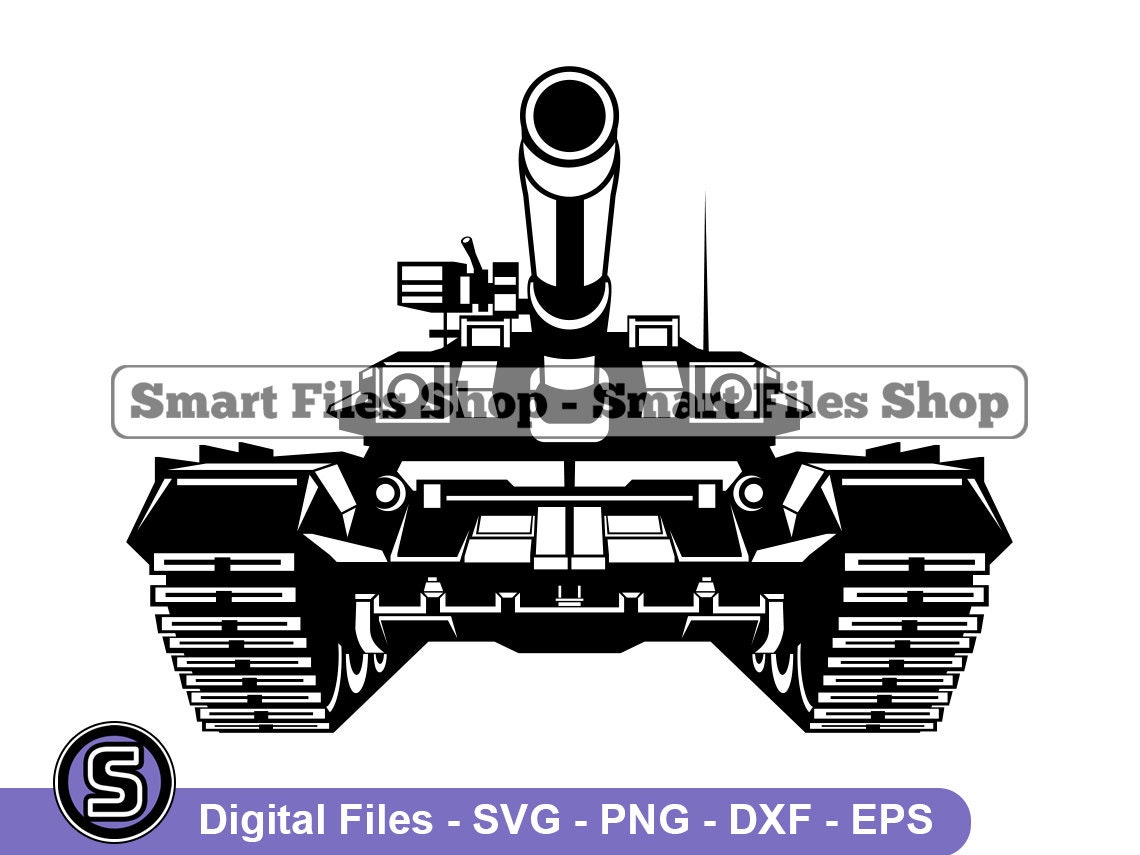 Tank Gun Svg Military Svg Army Svg Tank Svg Tank Dxf Tank - Etsy