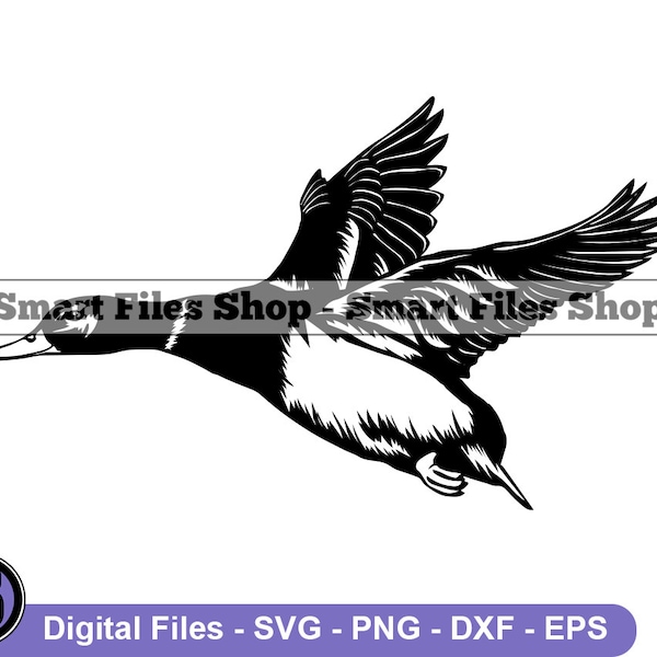 Flying Mallard Png - Etsy