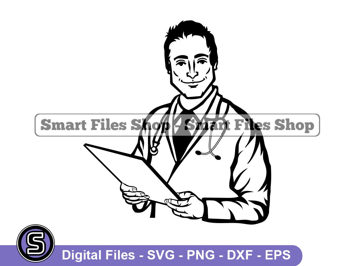 Doctor 2 Svg Doctor Svg Medical Svg Doctor Dxf Doctor - Etsy