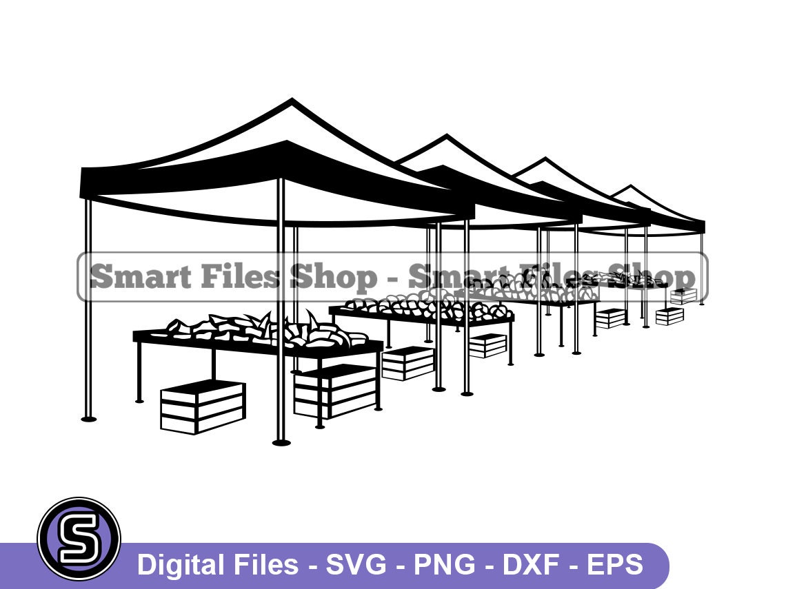 Farmers Market SVG Flea Market SVG Farmers Market Dxf | Etsy