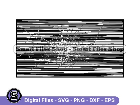 Cracked TV Screen Svg TV Svg Television Svg Tv Dxf Tv Png | Etsy