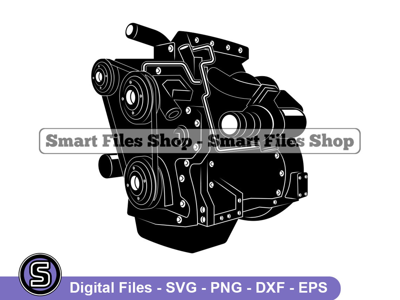 Diesel Engine 2 Svg, Diesel Engine Svg, Diesel Engine Dxf, Diesel ...