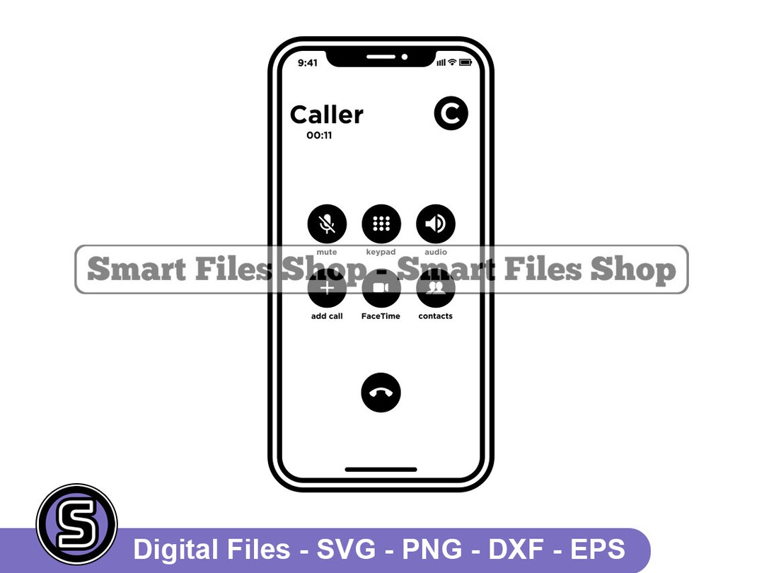Incoming Call #3 SVG, Phone Svg, Smartphone Svg, Calling Svg, Phone ...