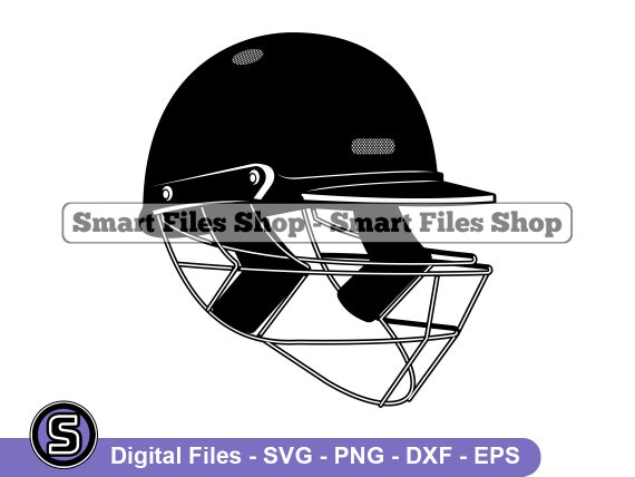 Cricket Helmet 2 Svg Cricket Svg Sport Svg Cricket Dxf | Etsy