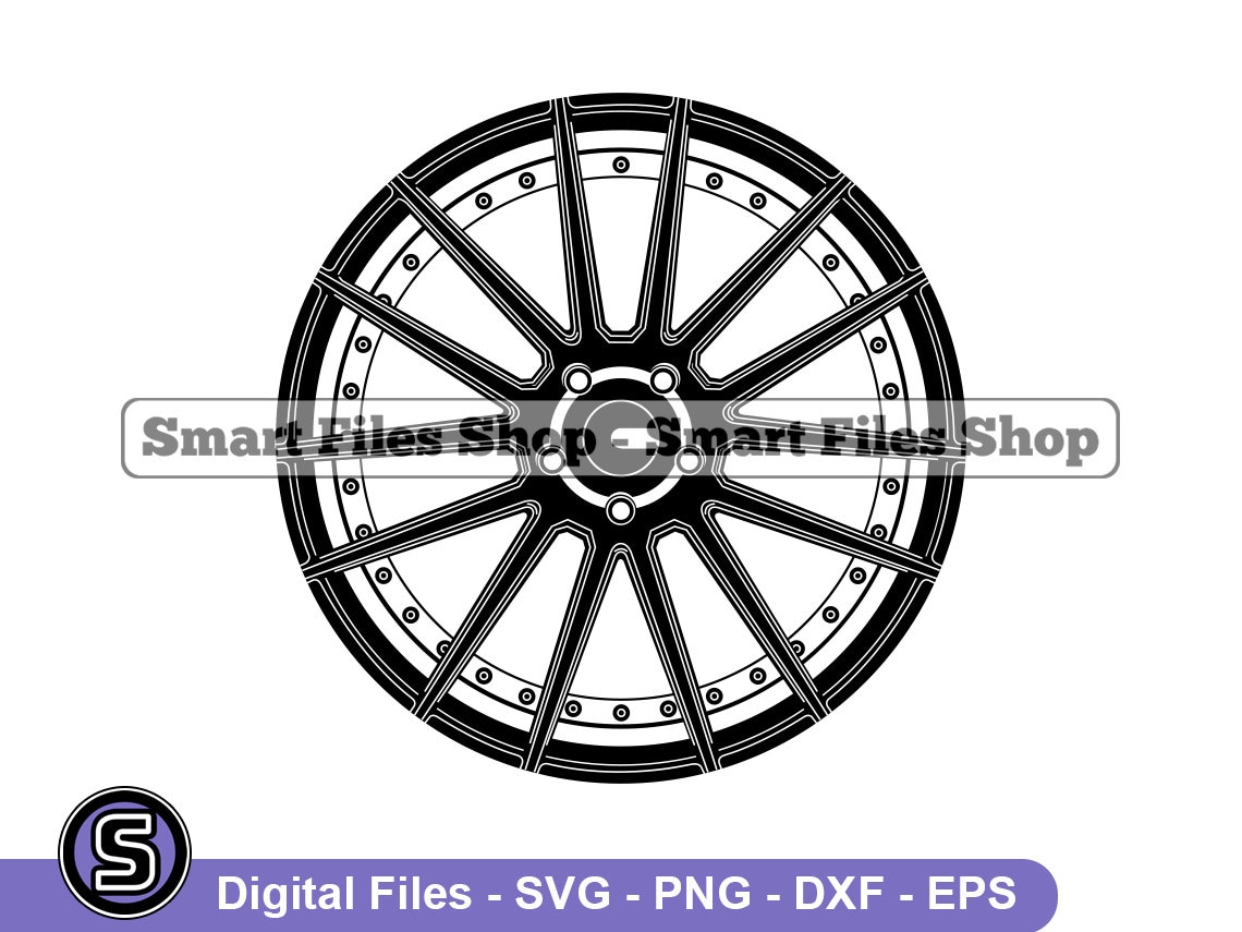 Car Rim 2 Svg Car Tire Svg Tire Shop Svg Car Tire Svg - Etsy