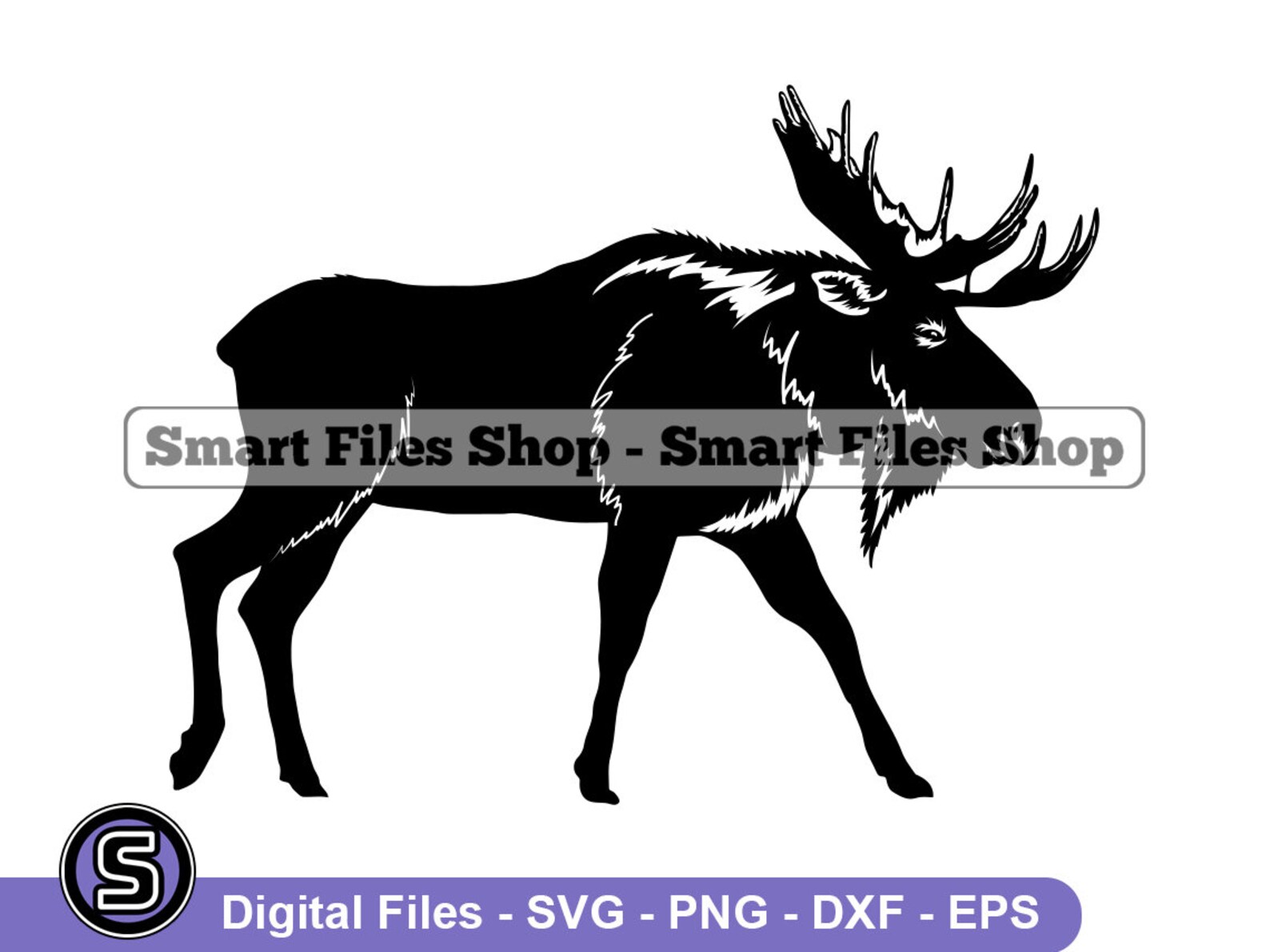 Bull Moose Svg Moose Svg Forest Animals Svg Bull Moose Dxf - Etsy