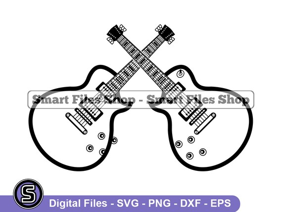 Electric Guitar Logo SVG Electric Guitar Svg Electric Guitar | Etsy