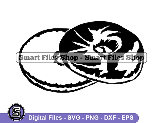 Toasted Bagel Svg Toast Svg Breakfast Svg Bagel Dxf Bagel | Etsy