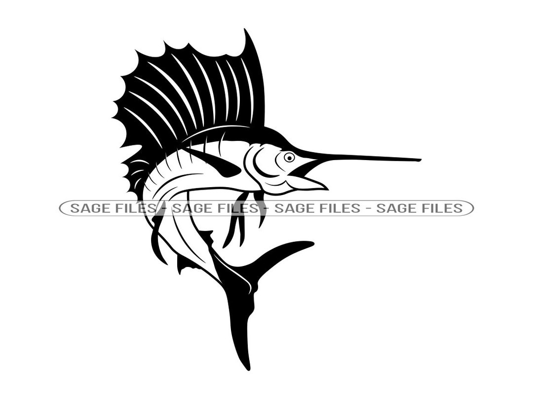 Sailfish Svg, Sailfish Logo Svg, Sailfish Fishing Svg, Fish Svg ...
