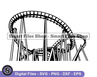 Roller Coaster Clipart - Etsy