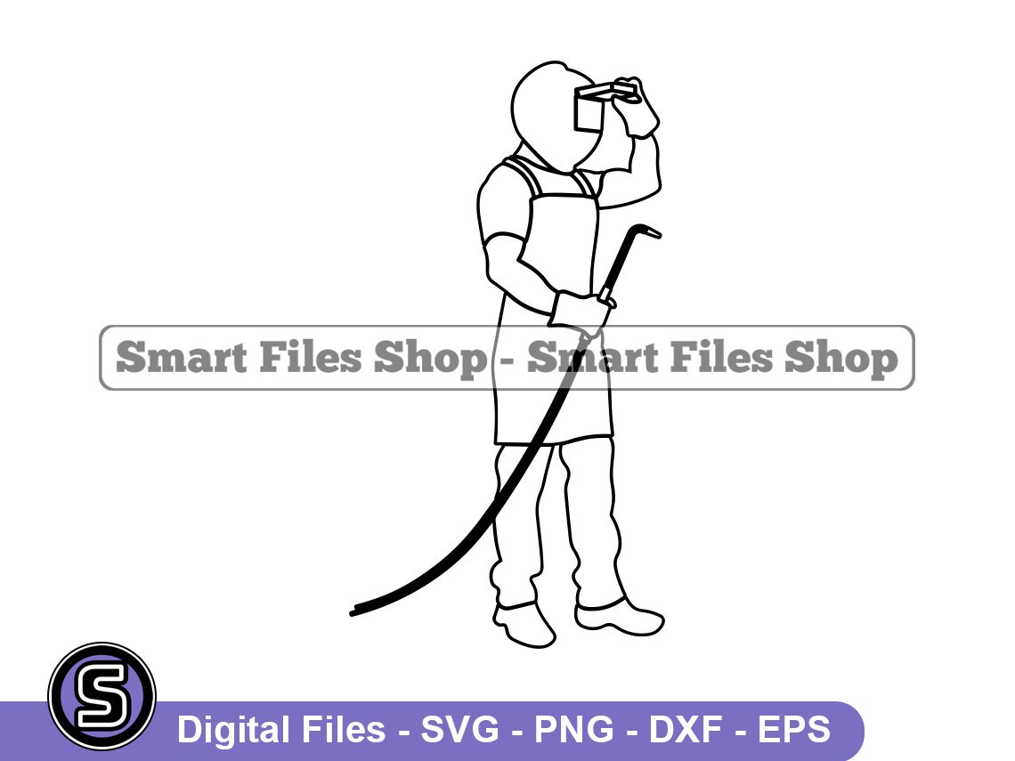 Welder Outline Svg Welder Svg Welding Svg Welder Logo - Etsy Canada