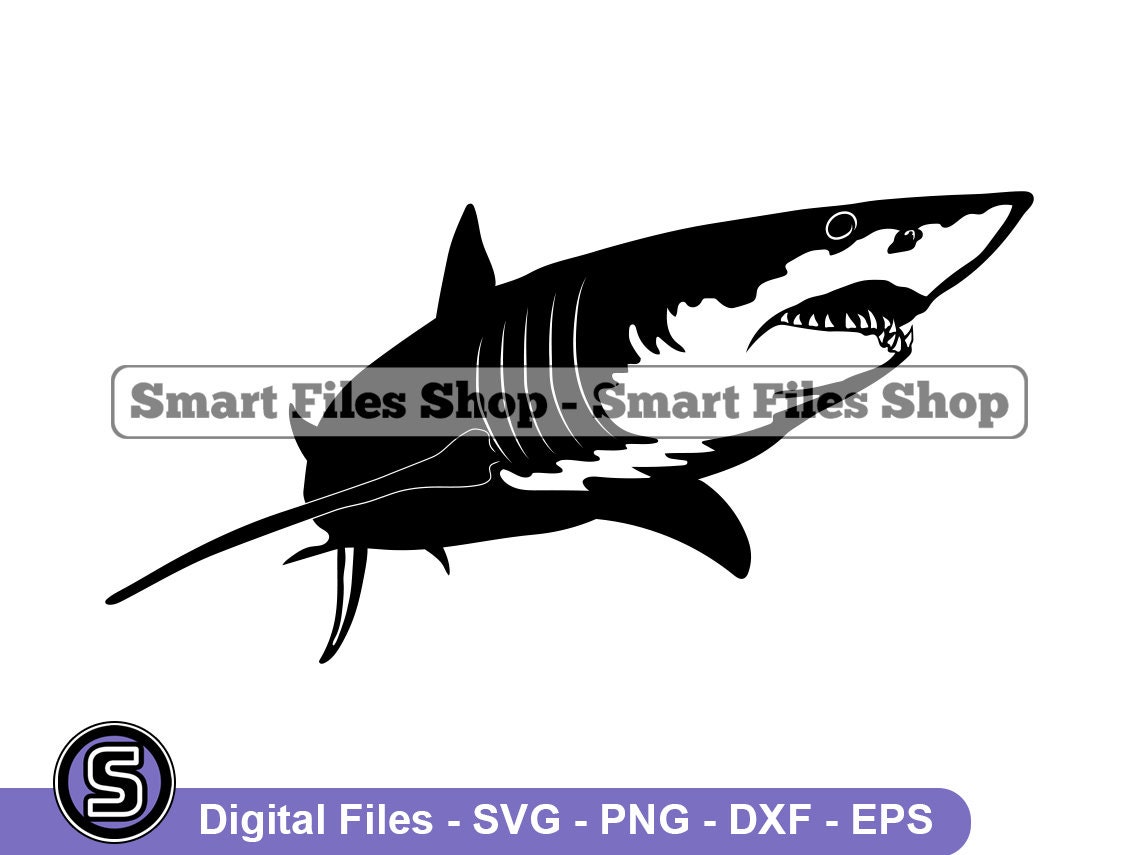 Shortfin Mako Shark SVG Shark Svg Shark Dxf Shark Png - Etsy México