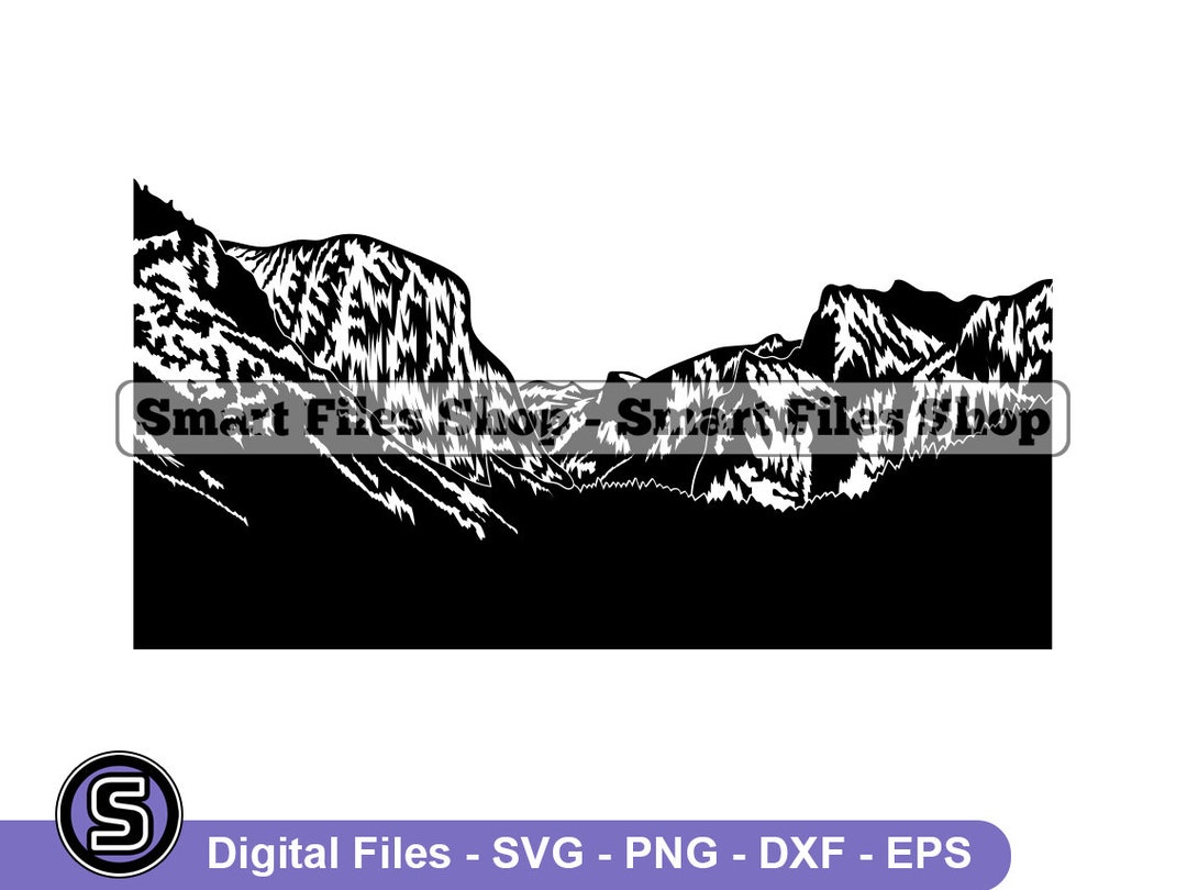 Yosemite National Park 2 Svg, Park Svg, Yosemite National Park Dxf ...