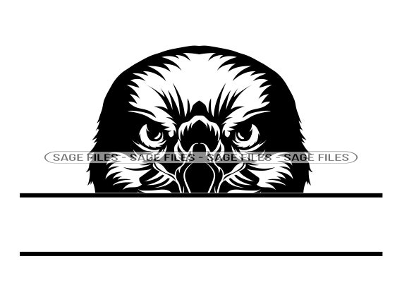 Peeking Hawk Svg Hawk Svg Peeking Animals Svg Monogram Svg - Etsy Australia