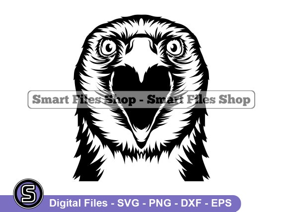 Screaming Bald Eagle SVG Bald Eagle Svg Bald Eagle Dxf Bald - Etsy