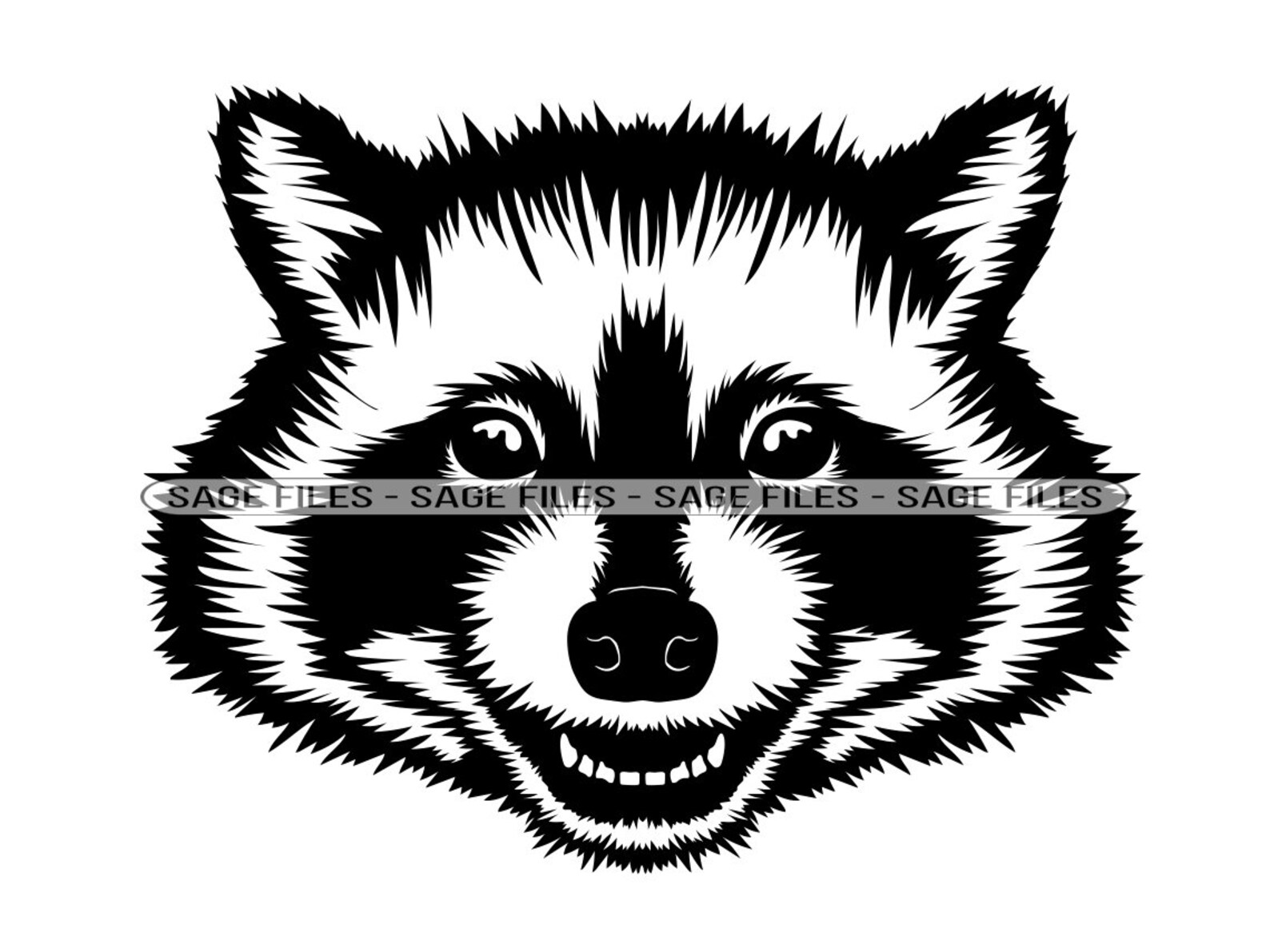 Raccoon Mascot SVG, Raccoon Face SVG, Raccoon Head Svg, Raccoon Svg ...