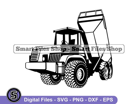 Dump Truck Trailer Svg Dump Truck Svg Truck Svg Trucker | Etsy
