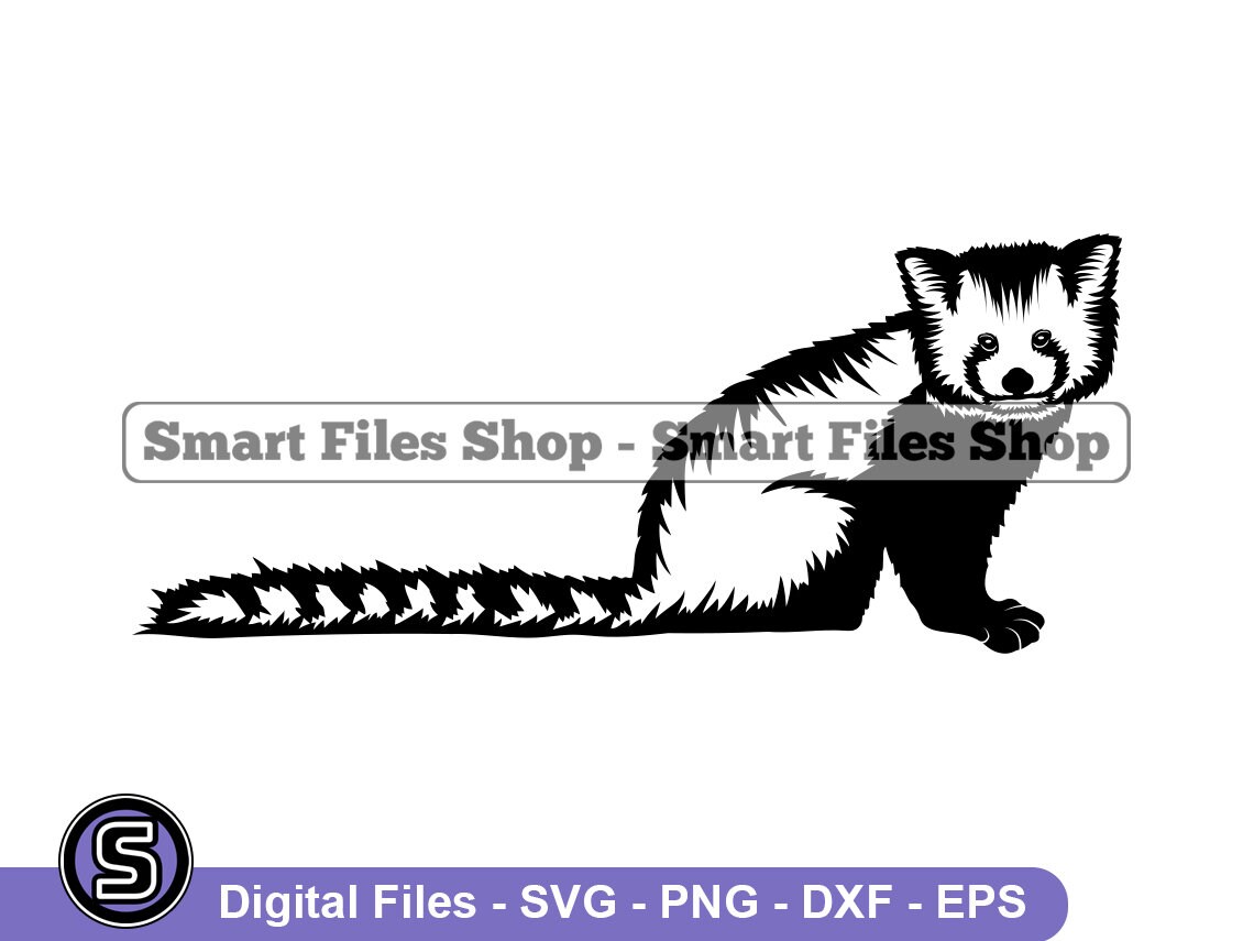 Red Panda SVG Animals Svg Red Panda Dxf Red Panda Png Red - Etsy