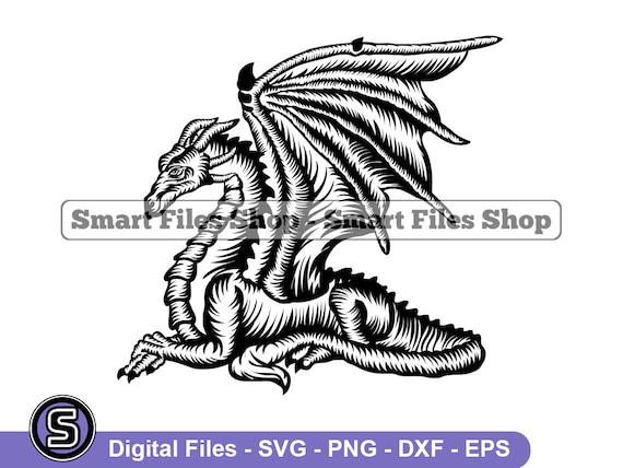 Dragon 7 Svg Dragon Svg Dragon Design Svg Dragon Dxf | Etsy