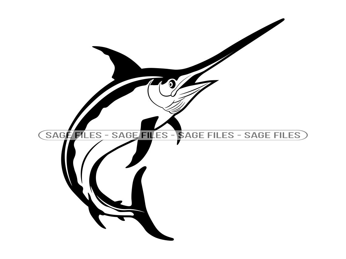 Swordfish 8 Svg Swordfish Logo Svg Swordfish Fishing Svg - Etsy