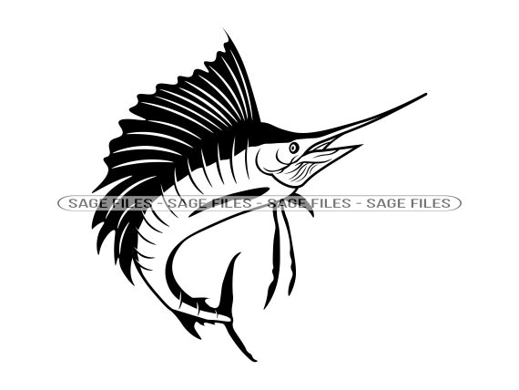 Sailfish 6 Svg Sailfish Logo Svg Sailfish Fishing Svg Fish - Etsy