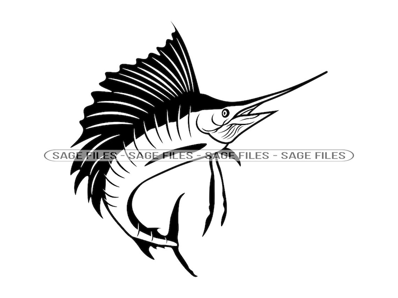 Sailfish #6 Svg, Sailfish Logo Svg, Sailfish Fishing Svg, Fish Svg ...