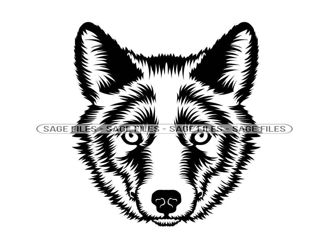 Coyote Head Silhouette