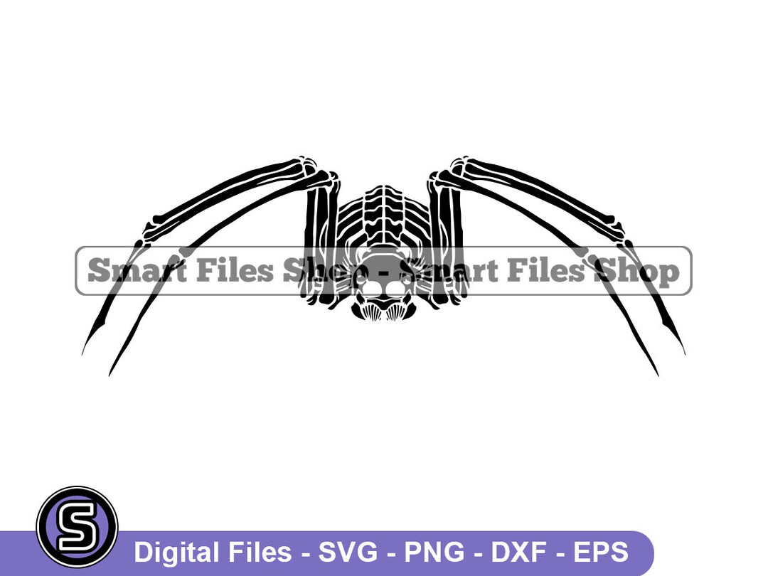 Spider Skeleton 2 SVG Spider Svg Spider Dxf Spider Png - Etsy México