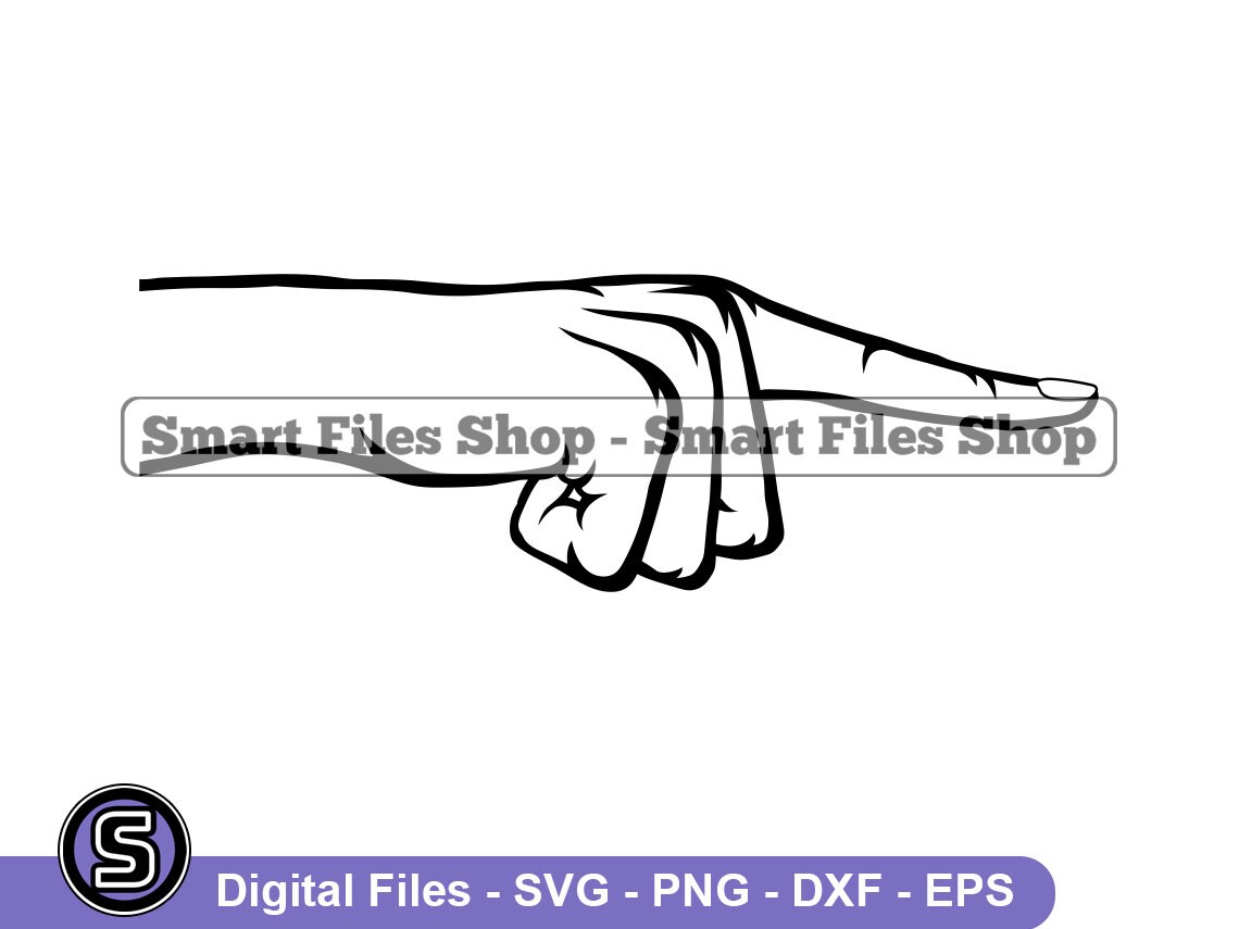 Pointing Finger 3 SVG Finger Svg Hand Svg Finger Dxf - Etsy