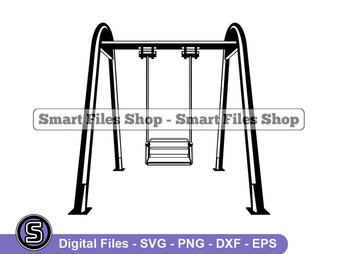 Swing Svg Playground Svg Kid Swings Svg Childhood Svg - Etsy