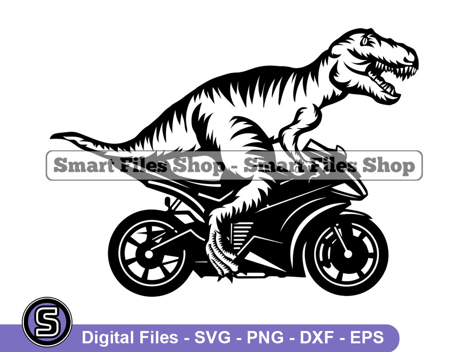 T-rex Riding Motorcycle Svg T-rex Svg Motorcycle Svg T-rex - Etsy