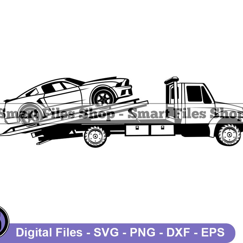 Rollback Truck Svg - Etsy