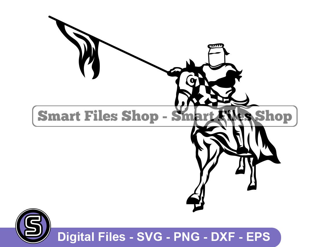 Knights Charging SVG Knight Svg Medieval Svg Knight Dxf | Etsy