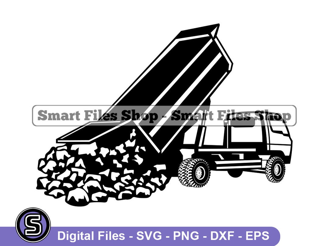 Dump Truck Dumping Material Svg, Dump Truck Svg, Trucker Svg, Truck Svg ...