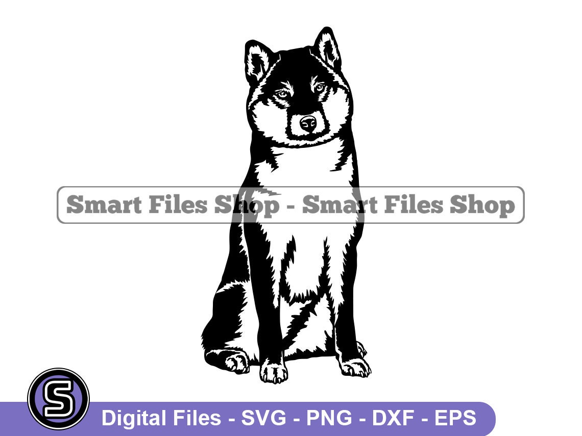 Sitting Shiba Inu SVG Shiba Inu Svg Dog Svg Shiba Inu Dxf | Etsy