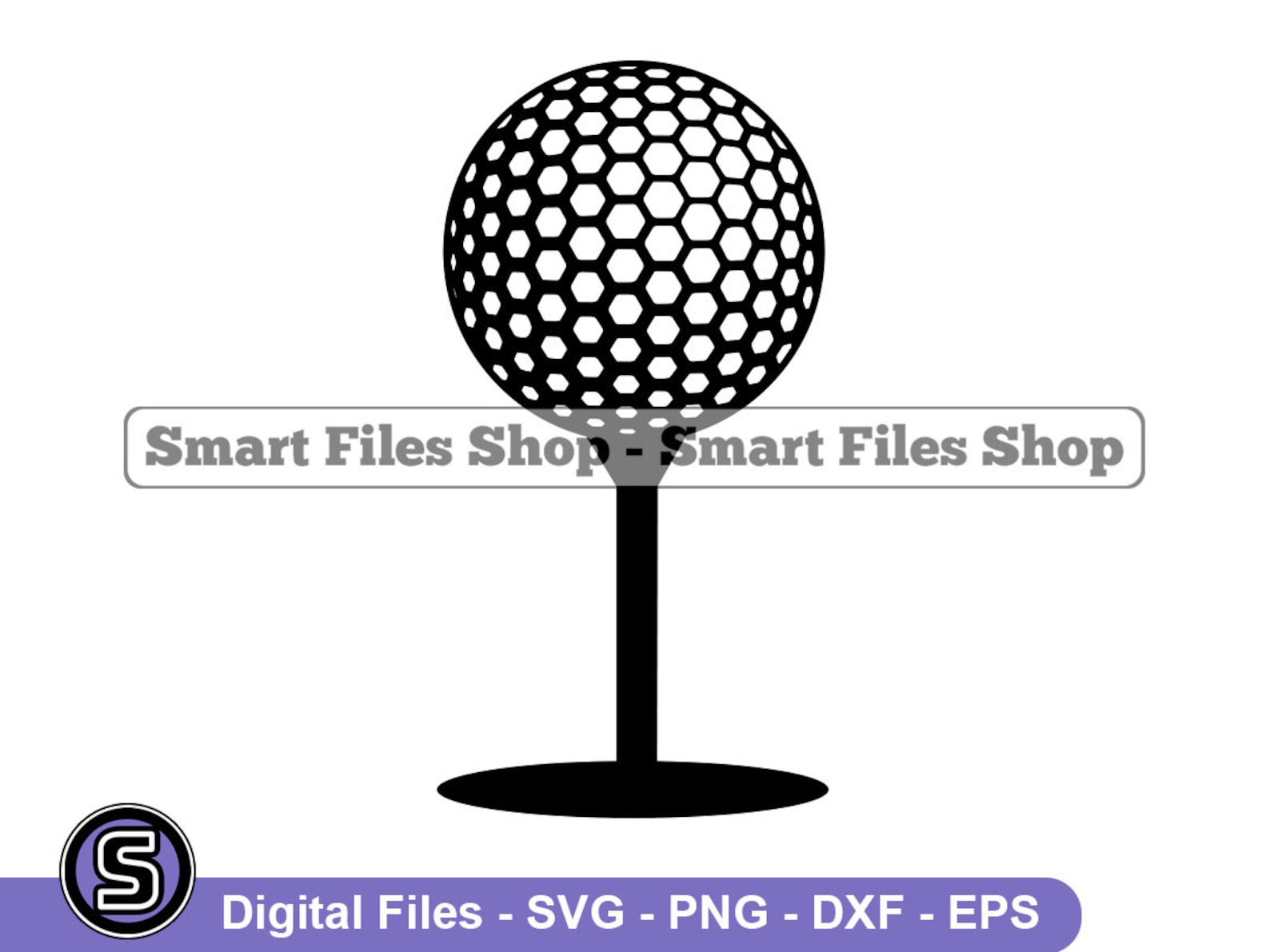 Golf Ball on Tee SVG Golf Svg Golf Ball Svg Golf Ball Dxf - Etsy