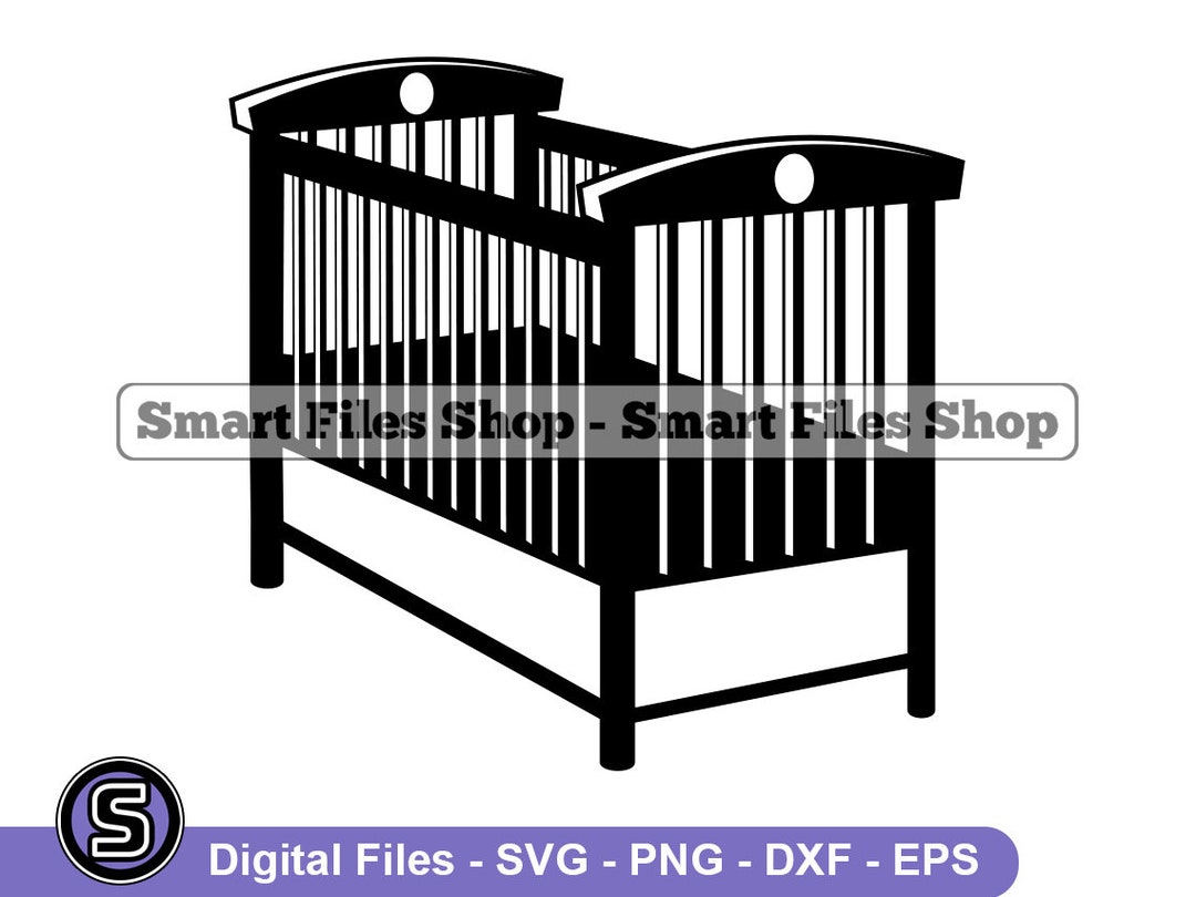 Baby Crib SVG, Baby Svg, Child Svg, Infant Svg, Baby Crib Dxf, Baby ...