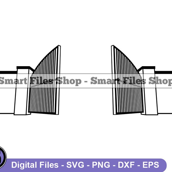 Open Gates Svg - Etsy