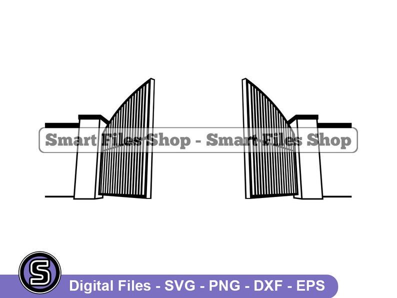 Open Gates Svg, Gates Svg, House Gates Svg, Open Gates Dxf, Open Gates ...