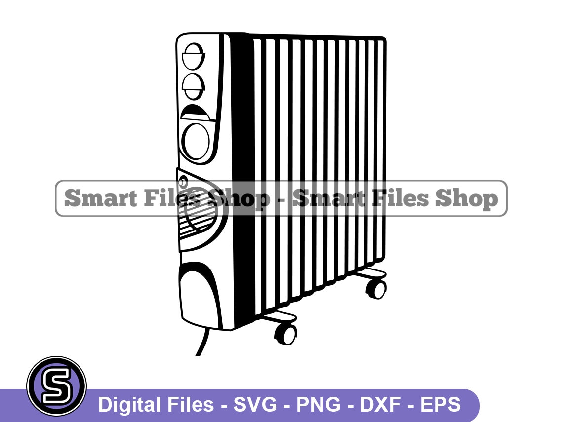 Electric Heater Svg Winter Svg Cold Svg Heater Svg - Etsy