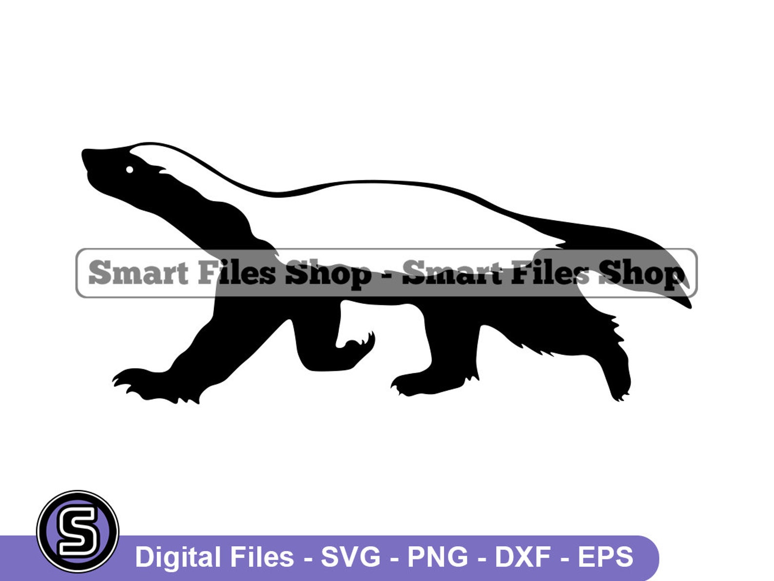 Honey Badger 5 SVG Honey Badger Svg Forest Creatures Svg | Etsy